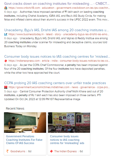 UPSC Coaching Institutes and false advertising - the twisted ethics of ...